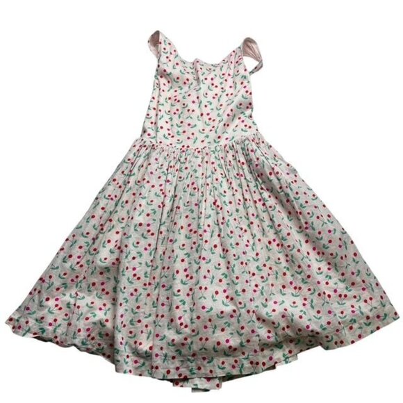 Mini Boden | Dresses | Mini Boden Pink Cherry Print Cross Back Dress ...